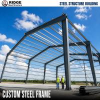 China Prefabricated Large-Span Workshop Warehouse With Gable Frame Structure Prefab Building for sale