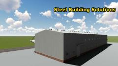 Custom Fabrication  Metal Steel Structure Building  with Metal Roofing Wall Panel