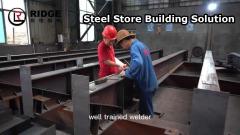Metal Structure steel prefab store shop supermarket