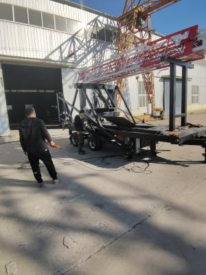 Cina Torre dell'ascensore del quadrilatero 5m sul rimorchio con le ruote ed il parafulmine in vendita