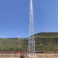 China Wifi Cell Lattice Antenna Tower 4 Legs Angle Tube Angular Steel for sale