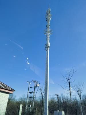 China Torre de antena de un solo tubo de comunicación con área de piso pequeña en venta