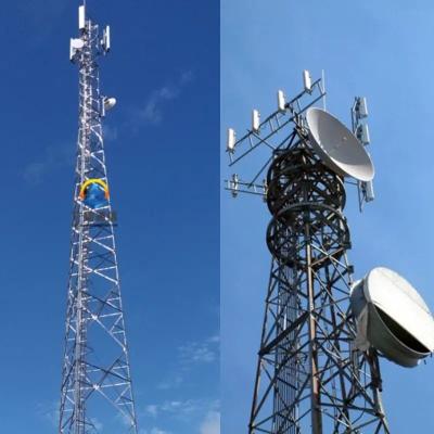 Cina CE/BS/AS ha progettato 4 gambe inclina le Telecomunicazioni d'acciaio 5g si eleva con 2 piattaforme in vendita