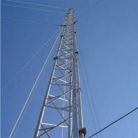 China Equilateral Triangle Mobile Communication Tower Guyed Mast for sale