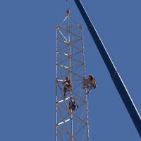 China Galvanized 40m Self Supporting Mast For Broadcast for sale