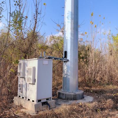 China Mobiele Telefoonmededeling 35M Steel Monopole Tower Te koop