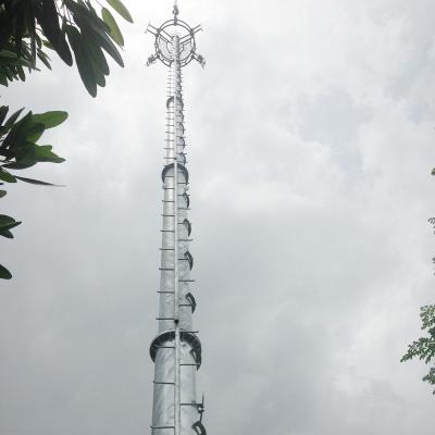 Cina Flangia la torre d'acciaio unipolare di Wifi 30m del collegamento in vendita