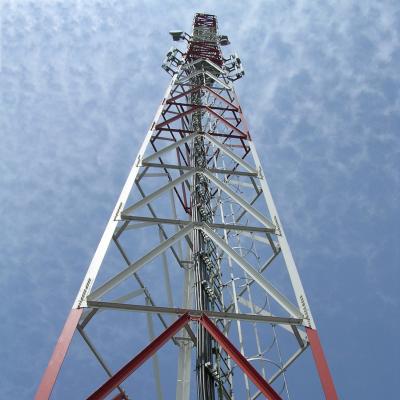 China Selbstaufrichtende dreieckiger Gitter-Getriebe-Winkeleisen-Turm-starke Druck-Feuerverzinkung zu verkaufen