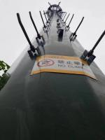China 56 meter monopole gsm Self Support Cell Tower for sale