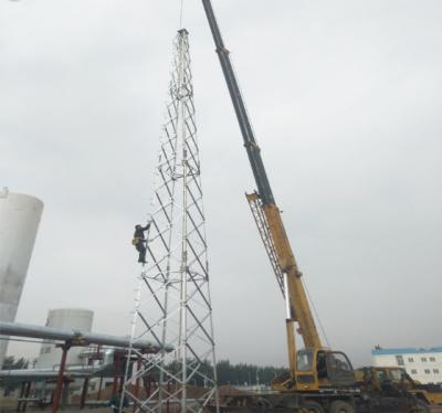 China torre poligonal da proteção de relâmpago de 50m Q345B à venda