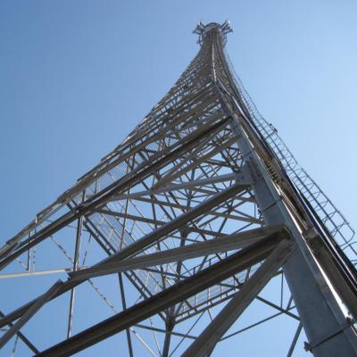 China Mit Beinen versehene Mikrowellen-Winkeleisen-Turm-Kommunikation 20m des Gitter-vier zu verkaufen