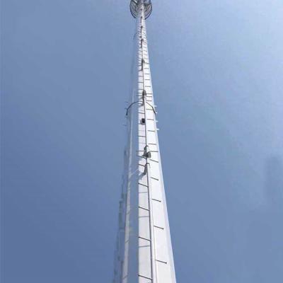 China Signaal van de Communicatie GSM Bliksembescherming Monopole Staaltoren Te koop