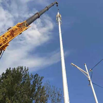 China Q345 20m Tubulair de Hete Klantgericht Onderdompelings Gegalvaniseerd Staal van de Staaltoren en Legerings Structureel Staal Te koop