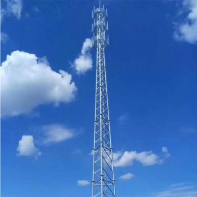 China Galvanisierte Telekommunikations-Röhrenstahlturm-Rohr-Antenne vergittern Stahlmit beinen versehenes des turm-4 besonders angefertigt zu verkaufen