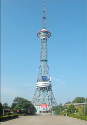 Cina telecomunicazione mobile autosufficiente satellite del segnale della torre di antenna di 80m TV in vendita