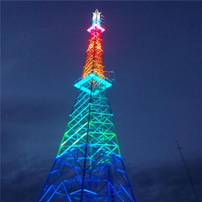 Cina Torre fornita di gambe dell'acciaio 4 di Hdg di telediffusione della radio di microonda in vendita