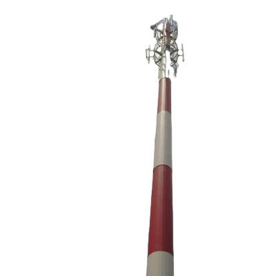 中国 鋼鉄は管状のアンテナ鉄塔の単一の管コミュニケーション ポーランド人に電流を通した 販売のため