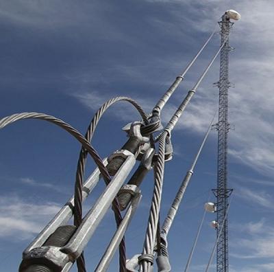 China Staaltelecommunicatie 15m Guyed-Draadtoren Te koop