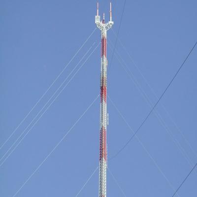 China 50m Guyed Communicatie van de Roostertoren Elektrische Mast Te koop