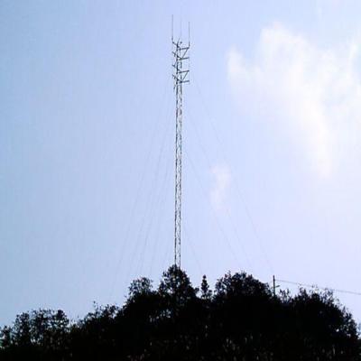 China Galvanisierter 40m Röhren-Guyed Draht-Turm des heißen Bad- zu verkaufen