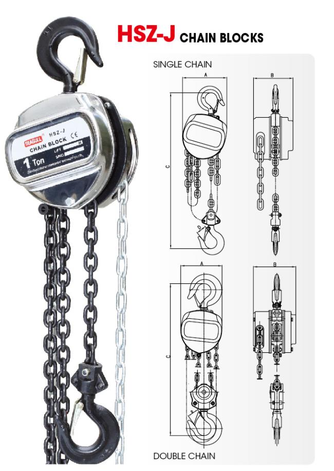 Paranco a catena del manuale di HSZ-J