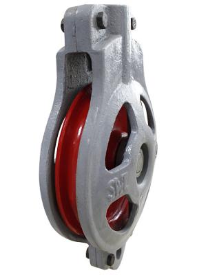 China 64 Ton Single / Double Wheel Wire Rope Pulley Block Q , L , N , Y Type for sale