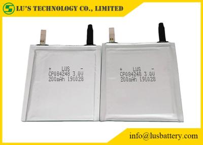 China Flexible Packaging Lithium Manganese Battery 3.0v 200mah CP084248 For Trackable Smart Label for sale