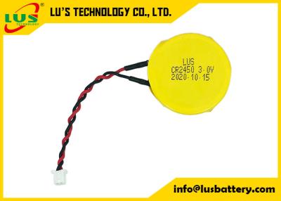 中国 追跡可能のスマートなラベルのための使い捨て可能な細胞CR2450の硬貨電池3v 販売のため
