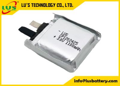 Chine Batterie mince 3v 1100mah de carte d'identité de la batterie CP1202425 de manganèse de lithium de cellules à vendre