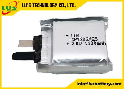 Chine Batterie mince 3v 1100mah de carte d'identité de la batterie CP1202425 de manganèse de lithium de cellules à vendre