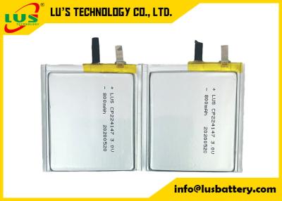 중국 800 mah 3.0V Li MnO2 배터리 극단적인 박막 CP224147 CP224248 CP244550 CP254550 CP244649 판매용