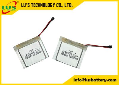 China Customized Limno2 Pouch Cell Battery CP253428 3.0 Volt 450mah Primary Li Battery For Tag for sale