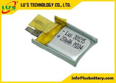 Cina Batteria ultra sottile ricaricabile 8mah - cellula di Lipo del polimero del litio di 110mah 3.7v in vendita