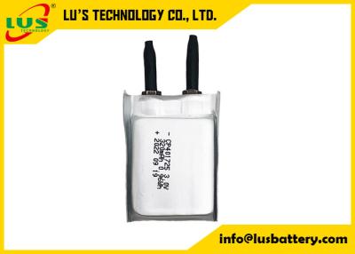 中国 注文ターミナルが付いているCP401725 3v 320mahの柔らかい詰められたLiMnO2電池 販売のため