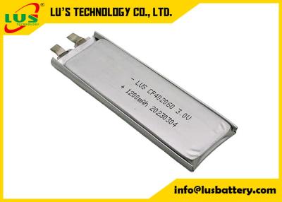 China CP402060 niet Navulbare het Dioxydebatterij 3v 1200mah van het lithiummangaan for sale