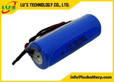 China 3600mAh Battery ER17505 Primary Lithium Cell Battery A Size 3.6V Li-SOCl2 Battery With OEM Terminals for sale