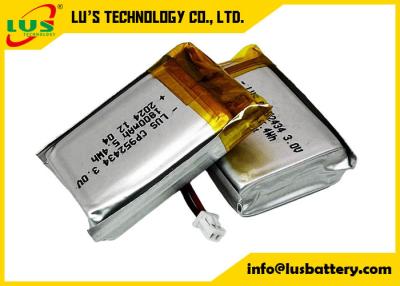 China Lithium Manganese Dioxide battery CP952434 Soft package lithium battery 1800mah 3.0 volt battery for sale