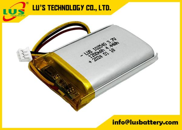 Batteria lipolimerica 4.44Wh 3.7 V Batterie Lipo 1200mAh LP102540 batteria al litio 3.7Volt cella batteria