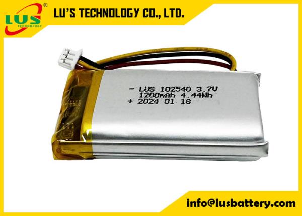 Batteria lipolimerica 4.44Wh 3.7 V Batterie Lipo 1200mAh LP102540 batteria al litio 3.7Volt cella batteria