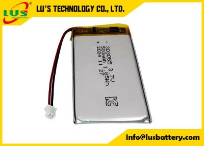 China Lithium Ion Polymer Battery 3.7V500mAh Lp303055 Polymer Lithium Ion Battery 500mAh Customized for sale