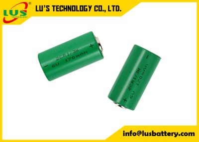 China 6V lithium battery 2CR1/3N 170mah limno2 button battery pack Cusotmized for sale