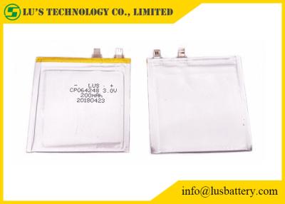 중국 꼬리표를 위한 200mah 3.0v 매우 얇은 리튬 전지 CP064248 판매용