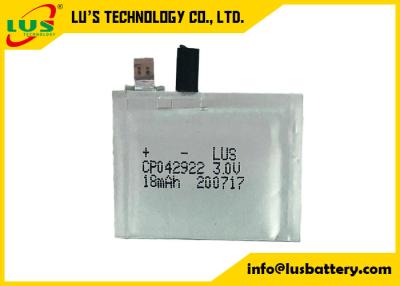 중국 CP042922 18mAh 일회용 리튬 배터리 3v Limno2 높은 안전 판매용