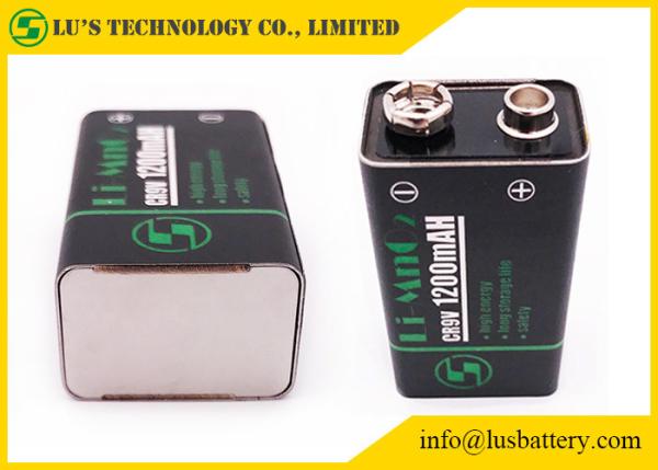 CR9V Manganese Dioxide Limno2 Lithium Battery 1200mAh 9.0V