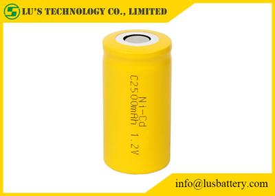 China E Toys NICD C2500mah 1.2v Rechargeable Battery Yellow White Color Limno2 for sale