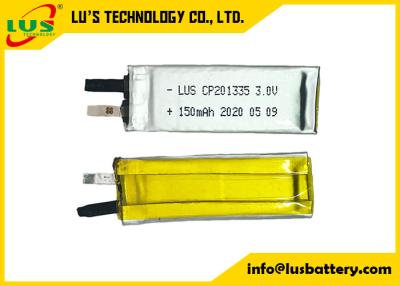 China Batería flexible Limno2 3V no recargable de la célula fina 150mAh para Hoverboard CP201335 en venta