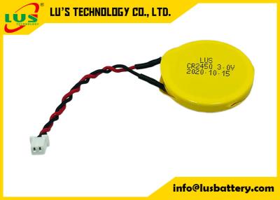 中国 札のための3V 600mahのリチウム ボタンの細胞CR2450 IMOS電池のパックCR2450 1P 販売のため