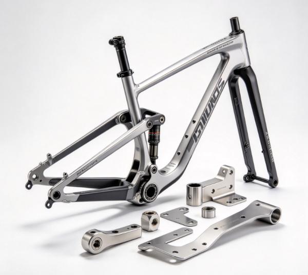 Quality Custom Metal Stamping Parts Bicycle Frame Components OEM Design Service for sale