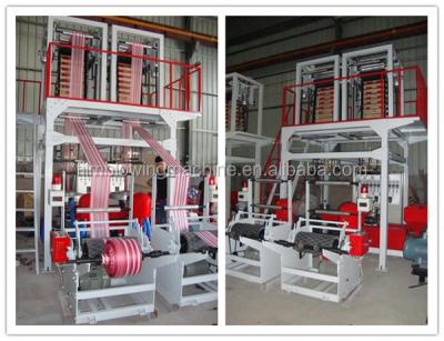 Cina Biodegradable Plastic Film Blowing Machine High Speed Film Striped 2 Color in vendita