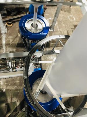 Cina Double Die Head Plastic HDPE LDPE Polythene Biodegradable high output  Plastic film blowing making machine extruder in vendita